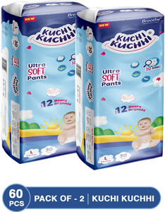 KUCHI KUCHHI Premium super soft baby diaper with a 3D bubble top (Pack ...