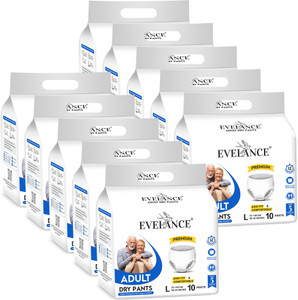 EVELANCE Large Adult Diaper Pants Premium | Waist Size (30-55 Inches ...