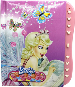 neoinsta shopping Barbie lock book Book-size Diary Unruled 50 Pages ...