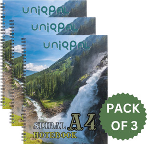 UNIQPAL Set of 3 A4 Notebook UNRULED 200 Pages Price in India - Buy ...