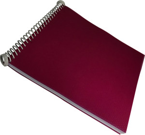 FRONTEX Hand Trimmed Top Edge Spiral Bind Assorted Notebook UNRULED 200 ...