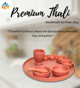 Terra Charms Earthenware Mitti ka Dinner Set Artisan Crafted ...