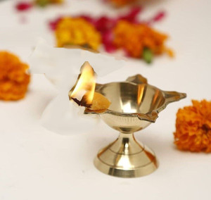 ONLYBOTTOM Piyali Akhand Deep Traditional Akhand Pyali Oil Lamp for ...