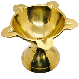 choral Waves CWHandicrafts Brass Panchmukhi Diya | Five-Wick Diya for ...