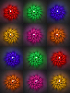 CraftVatika 3D Transparent Reflection Reusable Floating Diya Set of 12 ...