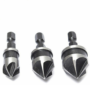 AS TOOL CENTER 3pcs Hex Countersink Boring Bore Quick Change Drill Bit ...