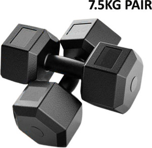 L'AVENIR Fitness 7.5kg * 2pc PVC Dumbbell Set - Best Heavy for Home ...