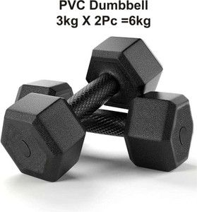 Dee Fit Hex Shape PVC Set Fixed Weight Dumbbell - Buy Dee Fit Hex Shape ...
