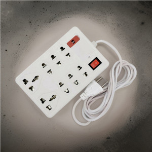 LifoDora 8 Pin Extension Cord 8 Socket Extension Boards(White,2.5m ...