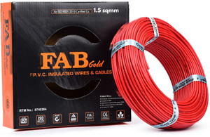 FAB GOLD CCA COPPER 1.5 sqmm |90 M |Multi Strand |Electrical Wire Cable ...