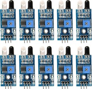 Floricx IR Sensor Module with LM393 10-38kHz Adjustable Frequency Pack ...