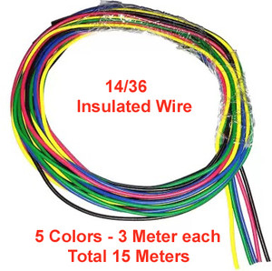 ELPH 14/36 Multi Colour Wire_Red_Green_Blue_Yellow_Black-3 Mtr Each ...