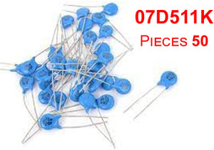 ELPH 50 Pieces 07D511K Metal Oxide Varistor For 80V to 300V DOB LED ...