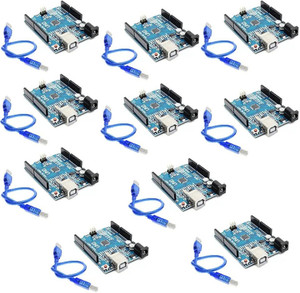 R&D ARDUINO UNO R3 SMD Micro Controller Board With Cable PACK OF 10 ...