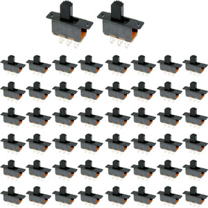 ELPH 50 pcs slide switch mounting switch mini electronic switch 6 pins ...