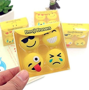 Flipkart.com | CRAFTY CUDDLE Smiley Emoji Shape Eraser 4 Packs of 16 ...