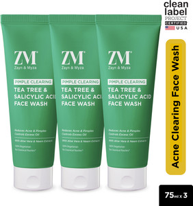 ZM Zayn & Myza Tea Tree & Salicylic Acid Tube Face wash | Reduces Acne ...