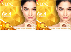 VLCC Gold Facial Kit For Luminous & Radiant Complexion (Pack of 2 ...