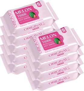 ORIGINATE Melon Tribe Wet Wipes for easy makeup, excess oil removal ...