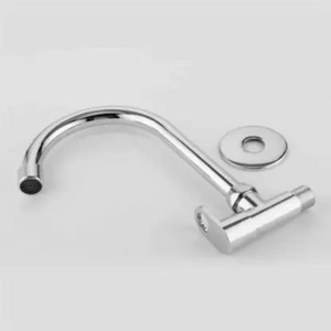 GETCHI Orio Stainless Steel Sink Tap with Wall Flange for Kitchen Sink ...