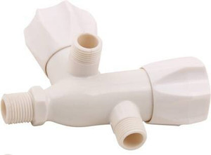 GETCHI PVC 2 in 1 Water Tap 2 Way Angle Cock Faucet Price in India ...
