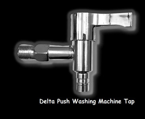 Ketch Washing Machine/Garden Tap Chrome Finish with Flange & Teflon ...