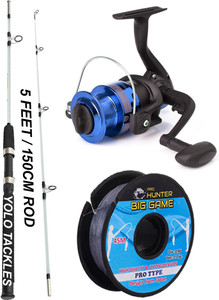 neza Premium Fishing Kit Telescopic Rod + Aluminum Reel + Line super ...