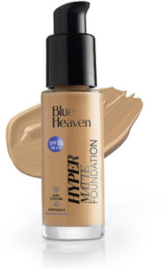BLUE HEAVEN Hyper Matte Foundation for Face Makeup with SPF 25 PA++ ...