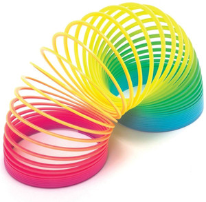 Humaira Rainbow Magic Spring Bouncy Stretchy Expandable Slinkey Toy for ...