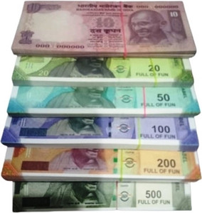 BBS DEAL Combo ( 6 Each x 6=36 Nakli Note) Playing Indian Currency ...