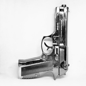 Quick Flame ® Heavy Metal 608 Gun Lighter with Barrel Pull Back System ...