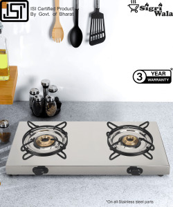 Sigri-wala Ultra Slim SS 2B Stainless Steel Cast Iron Burner Steel ...