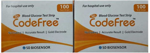 SD Codefree CODE FREE 200 Glucometer Strips Price in India - Buy SD ...