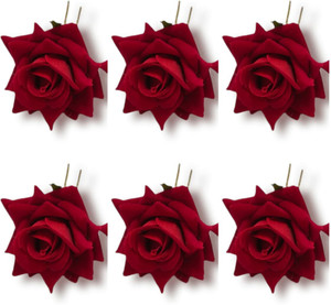 Kaima Rose Flower Pin Hair Juda (Pack of 6) Bun Clip Price in India ...
