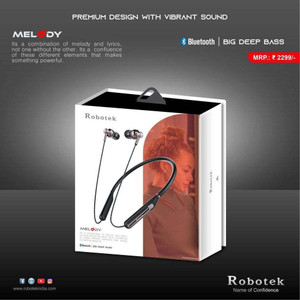 Robotek Melody - 16 Hours Playtime Bluetooth Headset Bluetooth Headset ...