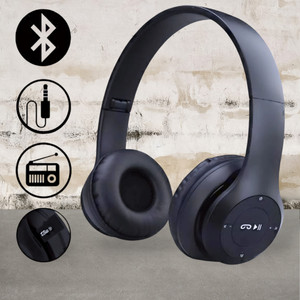 TWS Wireless Over-Ear Headphones with Aux Jack and Pressure-Relieving ...