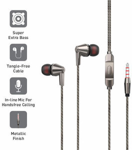 UTRAX CHAMP HP-50 wired Earphone With Mic, 10MM Driver, Powerful Bass ...