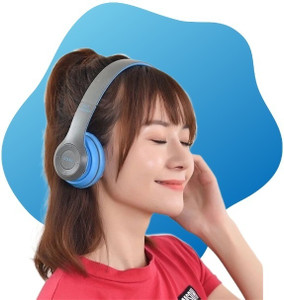 TECHWEAR Wireless Gaming Sports P47 Headset Headphones Super Extra Bass ...