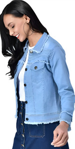 winter Jet Full Sleeve Embroidered Girls Denim Jacket - Buy winter Jet ...