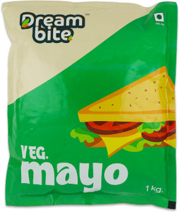 DREAM BITE Veg Mayonnaise (1Kg) I 100% Veg Mayo I Creamy and Delicious ...