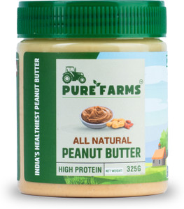PURE FARMS All-Natural Single-Ingredient Peanut Butter,Keto-Friendly ...