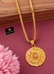 Jewel WORLD Cubic Zirconia Gold-plated Plated Brass, Alloy Chain Price ...