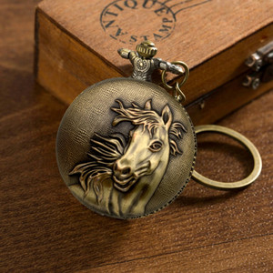 GT Gala Time Horse Face Theme Pocket Watch Vintage Antique Metallic ...