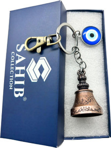 Sahib Collection Copper Temple Bell Key chain TibetanBell KeyChain with ...