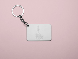 Tulip Art Tabla Printed Acrylic Keychain (Set of 2) Key Chain Price in ...