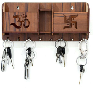 TSLC WOODEN OM SWAsTIK KEY Wood Key Holder Price in India - Buy TSLC ...