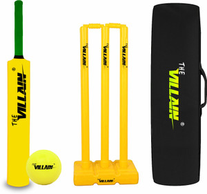 The Villain Bat_Ball_Wicket_Batcover Cricket Kit - Buy The Villain Bat ...