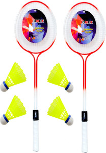 CARRY ON DUAL SAFT BADMINTON RACKET 2 PIEC WITH 4 PIEC SHUTTLE ...