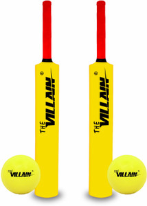 The Villain Plastic_2Bat_2Ball Cricket Kit - Buy The Villain Plastic ...
