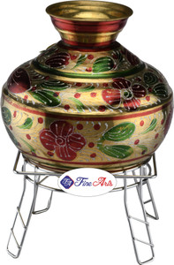 FineArts Matka Kitchen Rack Steel Matka Stand / Flower Pot Stand ...